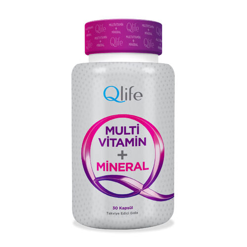 Qlife Multivitamin - Mineral Takviye Edici Gıda 30 Kapsül – Stay Beautiful